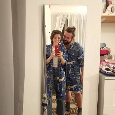 Green 100% Cotton Indian Beach Kimono Robe ,kimono Robe,cotton Robe ...