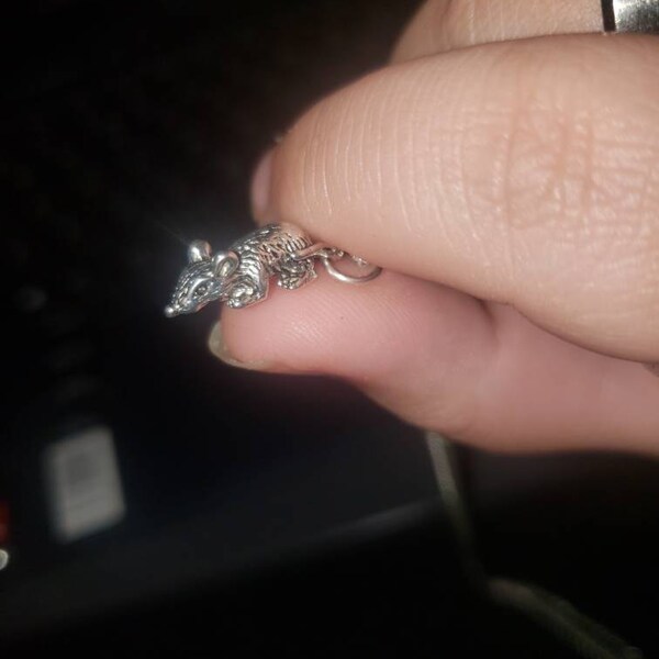 Rat Necklace, Rat Jewelry, Rat Lover Gifts, Rodent Necklace, Rat Charm ...