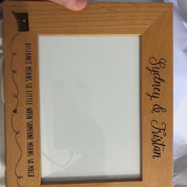 Personalized Long Distance Relationship Picture Frame, Long Distance ...