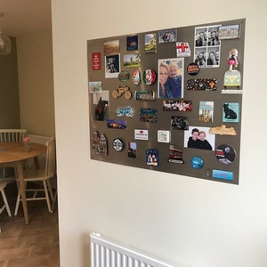 FLAT GALVANIZED Steel Magnetic Notice Board Memo Board Finish - Etsy UK