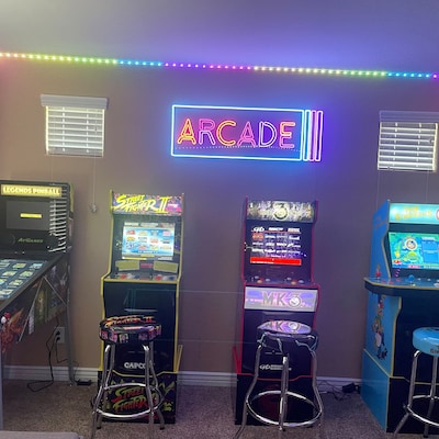 New Arcade Led Sign Arcade Neon Sign Wall Decor Game Room - Etsy