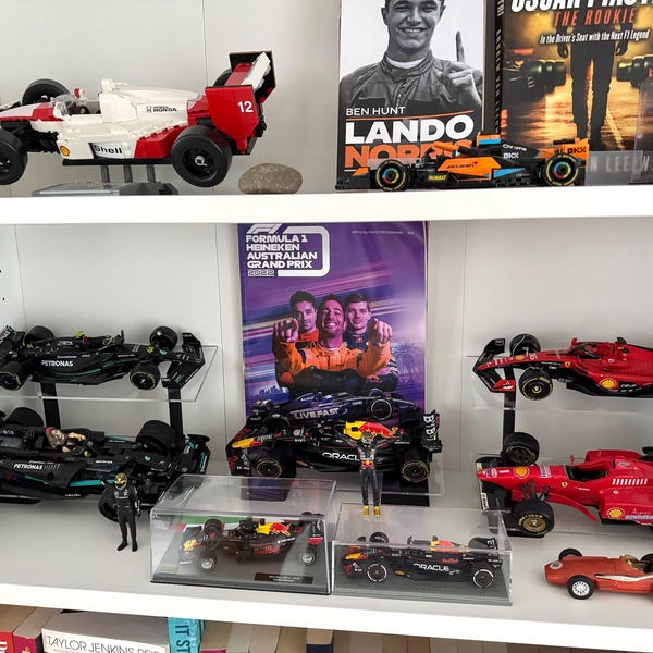 1:24 Scale Model, 2 Tier, Angled Desktop Display Stand - Suits Formula ...