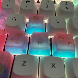 Galaxy Outer Space Keycap XDA Profile Ready-to-ship Black Interstellar ...