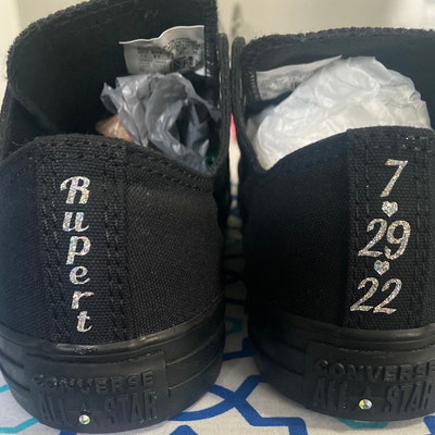 Iron on Decal Custom, Do It Yourself Shoe Stickers, Custom Wedding Text ...