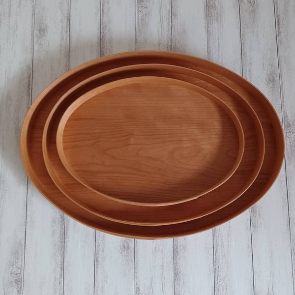 Set of Three Cherry Shaker Serving Trays - Etsy