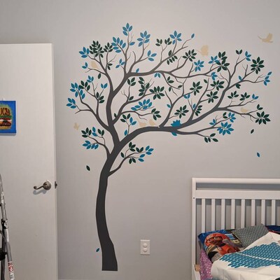 Wall Decal Large Tree Decals Huge Tree Decal Nursery With - Etsy