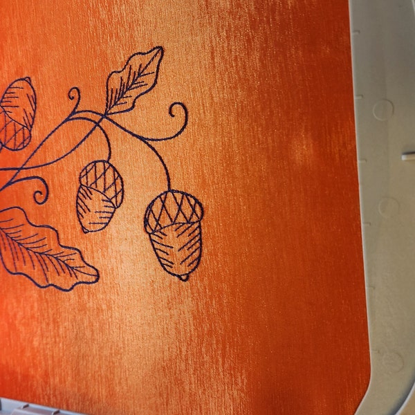Autumn Border Machine Embroidery Design 4 SIZES, Thanksgiving Border ...