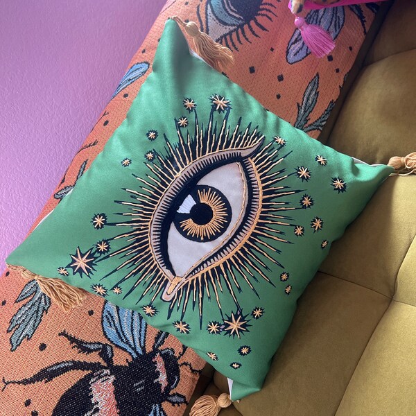 Evil Eye Coin Purse, Evil Eye Embroidered Bag, Crossbody Bag, Evil Eye ...