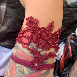 Hunter Lace Garter,greenwedding Garter ,hunter Green Wedding,green ...