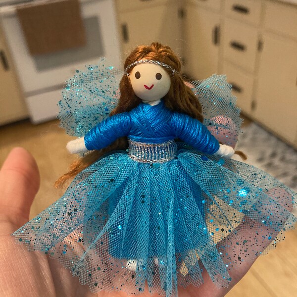 Blue Fairy Doll Toy - Choose Hair Color/skin Tone - Etsy