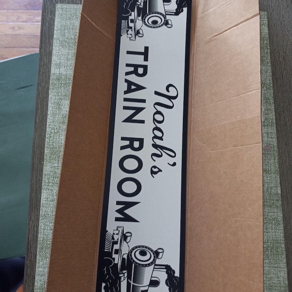 The Train Room Sign, Train Room, Train Wall Decor, Train Rooms, Custom ...