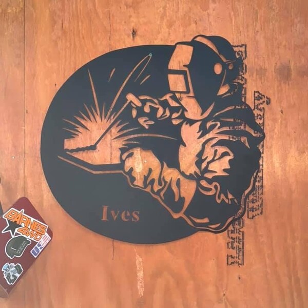 Customized Metal Welding Sign, Sign for Welder, Welder Sign ...