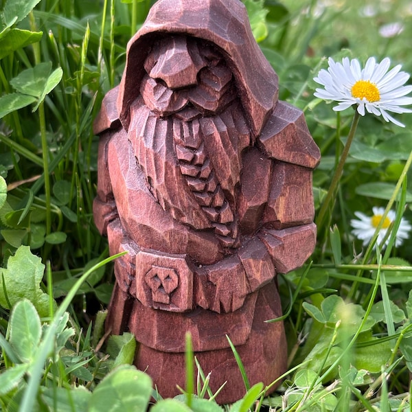 Hand Carved Wizard Caricature Style, Fathers Day Gift, Mage, Magician ...