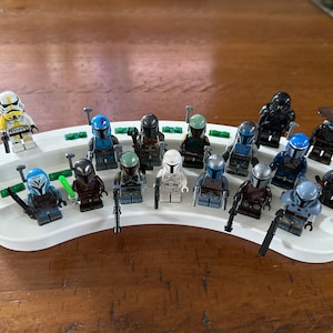 Large Crescent Shaped Minifigure Display Stand, Black Poly Lumber ...