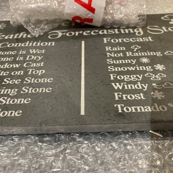 Funny Weather Forecasting Stone Natural Slate Sign Ideal Christmas Gift ...