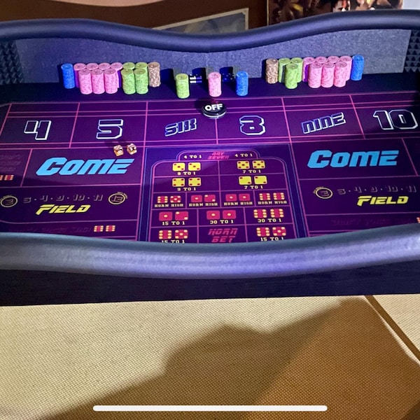 ATS all Tall Small & Hop Bets Craps Table, Rubber Diamond Walls, and ...