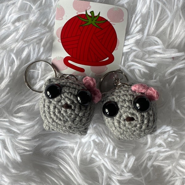 Handmade Crochet Angry, Drop, Exclamation Mark Manpu Hairclip Cute ...