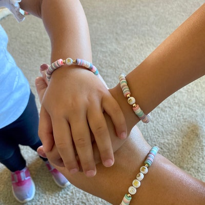 Back to School Bracelet Set Mommy and Me Bracelets First Day of School ...