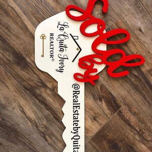 Realtor Sold Key Personalized - Etsy