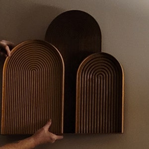 Rectangle Wood Wall Art Painting Wood Wall Art Vertical - Etsy