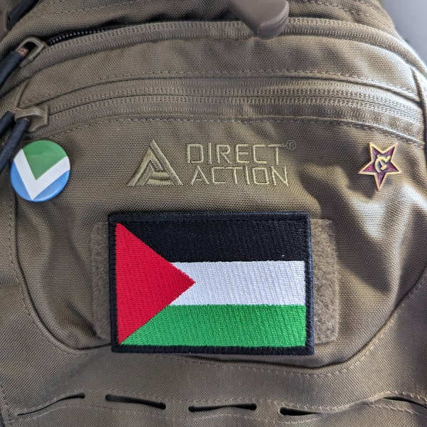 Palestine Flag Embroidered Patch. Iron On, Velcro or Sew on Options ...