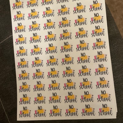 No School Planner Stickers, Functional Planner Stickers, Icon Planner ...