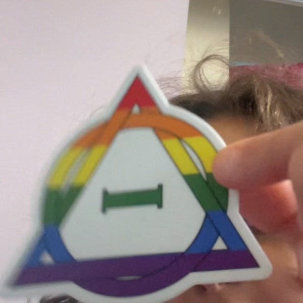 Therian Theta Delta Symbol Pride/lgbtq+ 3'x3' Stickers - Etsy