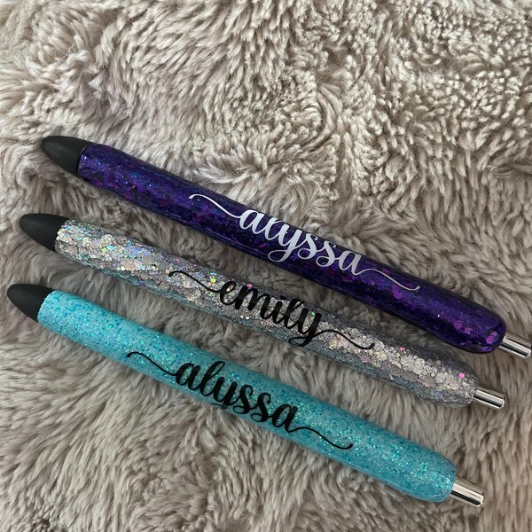 Glitter GEL Pens Inkjoy Gel Pens 0.7 Personalized Inkjoy Custom Epoxy ...
