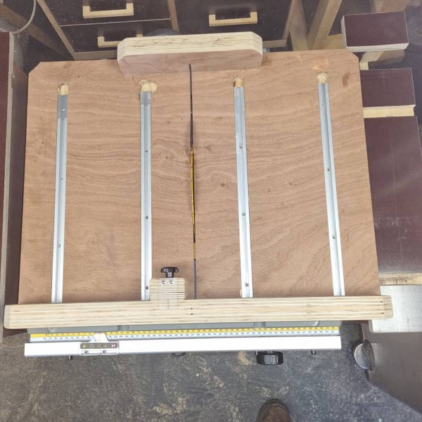 Table Saw Cross-cut Sled Plans – Imperial & Metric, Fits Any Table Saw, Precise Fence ...