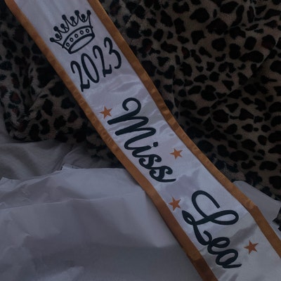 Rodeo Sash Pageant Sash Festival Sash Embroidered Sash - Etsy