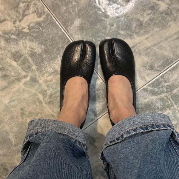 Women Velvet Split Toe Tabi Ballet Flats | Vintage Green Brown Tabis ...