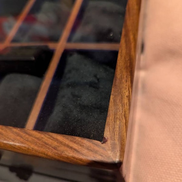 Personalized Epoxy Rosewood Resin Watch Box for Men, Best Gift for Dad ...