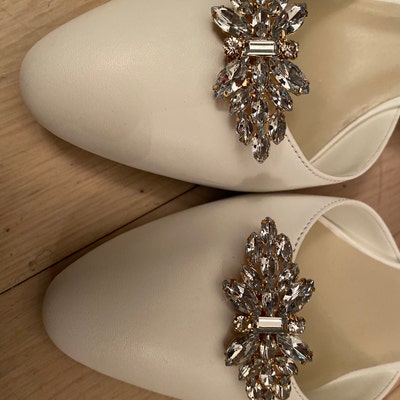 Jewelry Gold Shoe Clips Shoes Clip Wedding Bridal Decorations ...