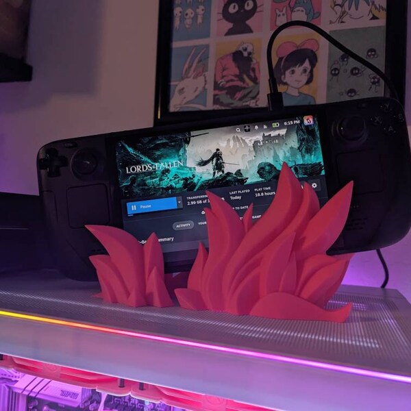 Custom 3D Printed Flame Steam Deck Dock Accessories - Enhance Your ...