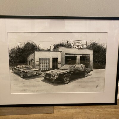 Ford Maverick Personalized Pencil Drawing Print - Etsy