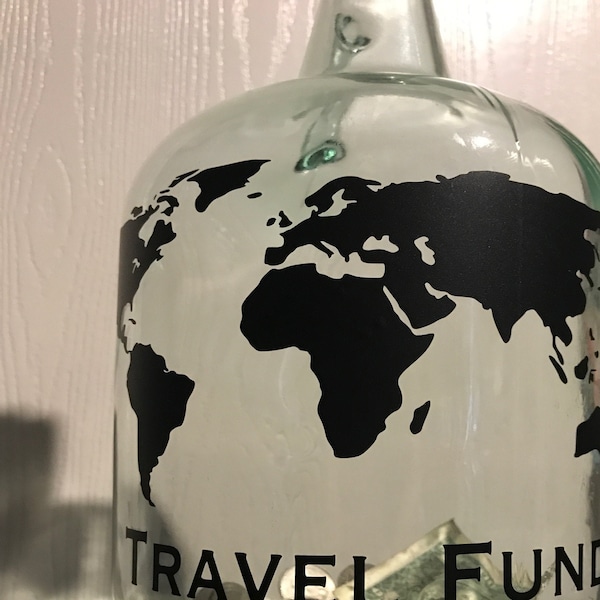 Travel Fund Decal Wall Decal Travel Wanderlust Adventure Travel Fund ...