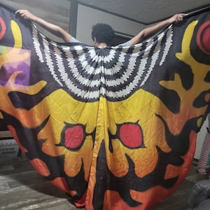 Mothra Wings Pattern of Godzilla 2019. Belly Dance Unique Wings Made to ...