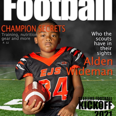 Photoshop Template Sports Design 8x10 Inside FOOTBALL Magazine Cover 1 ...