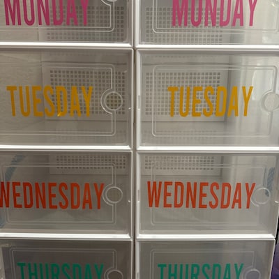 Days of the Week Label Set decals Only - Etsy