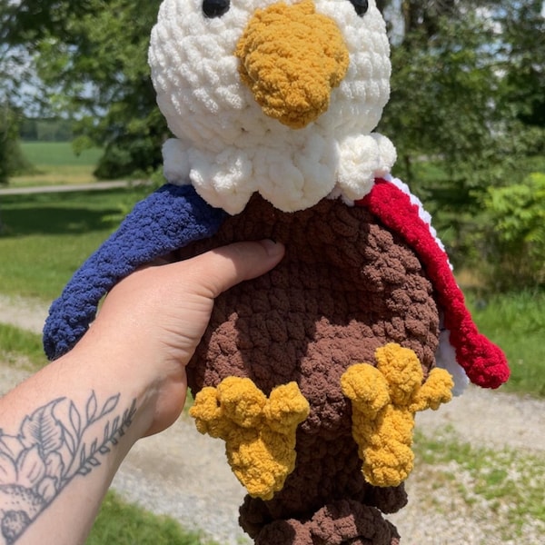 Swoop the Bald Eagle | Digital PDF Crochet Pattern | Amigurumi Crochet ...
