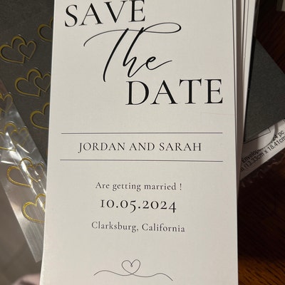 Minimal Save the Date E-invite Template, Digital Invite, Electronic ...