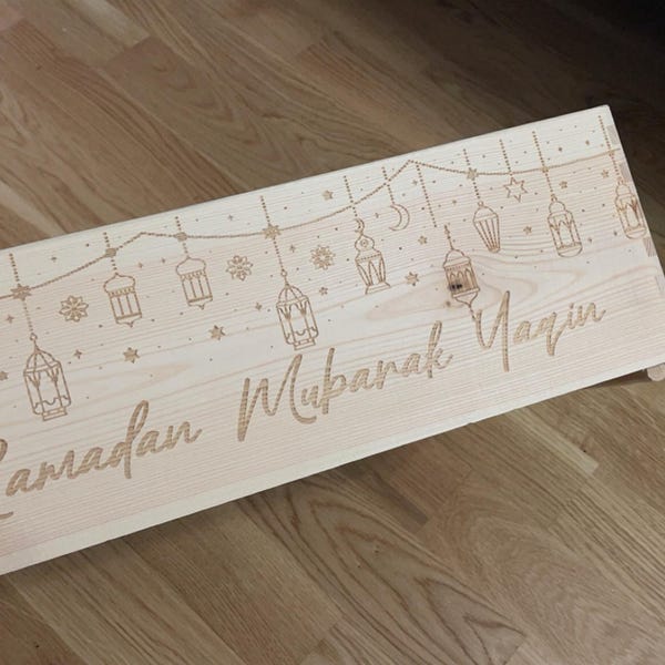 Personalized Ramadan Calendar Islam "lantern" Personalized Box Ramadan ...