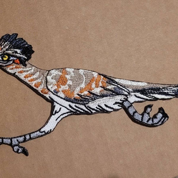 Racing Greater Roadrunner Bird Iron on Patch Road Runner Small Geococcyx Californianus - Etsy