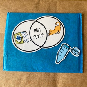 DNA and Nucleotide Stamp Sticker Biologist Aesthetic Genetics Research ...