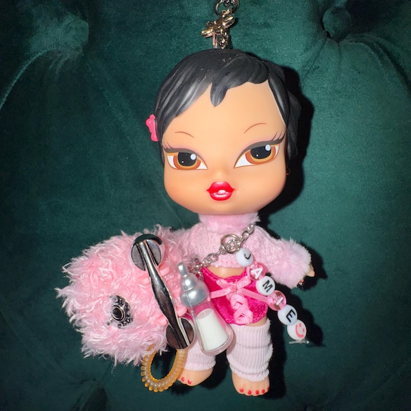 Bratz Babyz Keychain Jade Doll Runways W Fluffy Phone Bag Charm ...