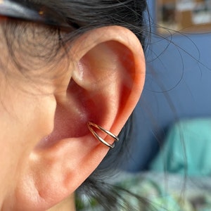 ASTM F136 Hoop With Chain Conch Hoop Conch Earring Conch - Etsy