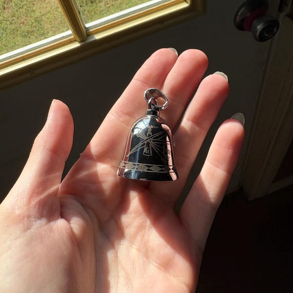 Custom Engraved Stainless Steel Guardian Bell - Personalized Motorcycle ...
