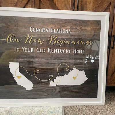 Long Distance Family Moving Gift, Family Separated, Multiple States ...