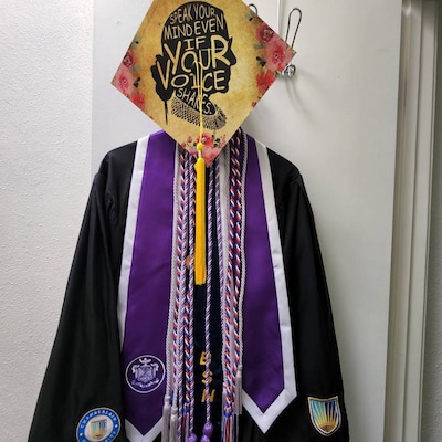 Speak Your Mind Even Even If Your Voice Shakes, RBG Feminist Grad Cap ...