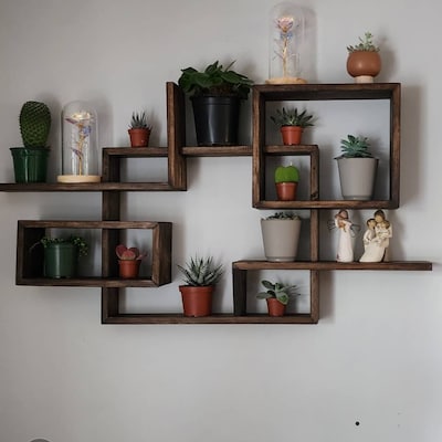 Solid Wood Display Shelf 24.5x 14. Rectangular - Etsy